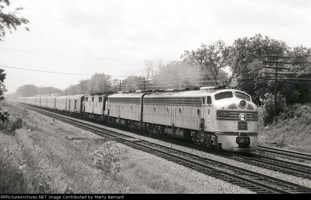 CB&Q 9967 in 1962